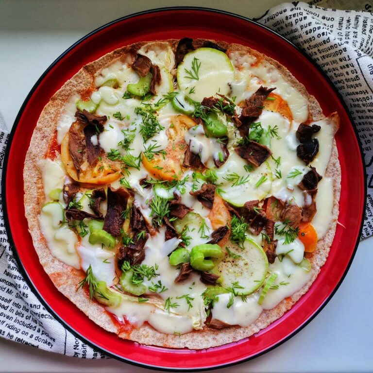 Gardi tortilijos pica su daržovėmis - Vaikų mityba